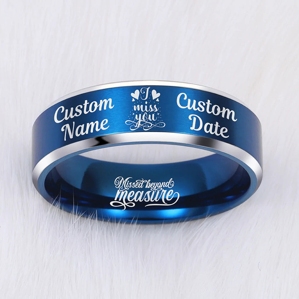 I MISS YOU ️ KEEPSAKE RING - 60% OFF 😍 PERSONALIZE IT FOR FREE ⭐⭐⭐⭐⭐ ...